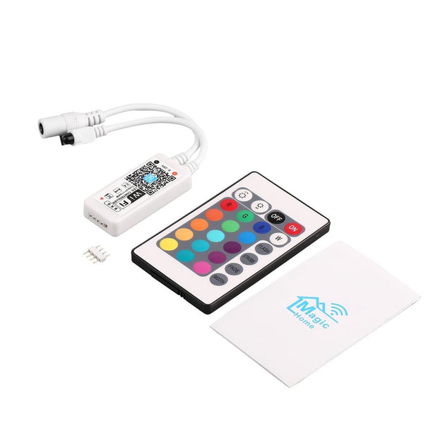 DC5-28V 144W RGB LED Mini WIFI IR 24 Keys Remote Controller for RGB LED ...